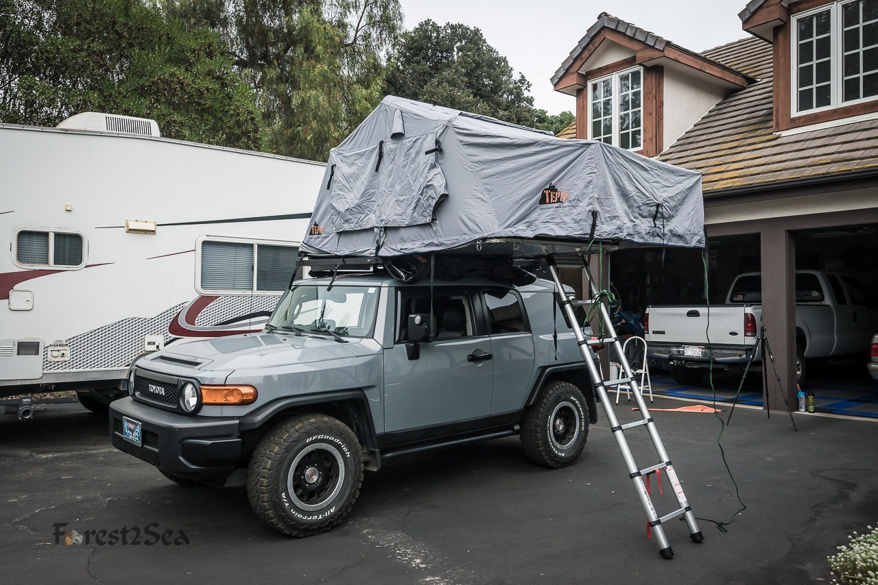 FJ Cruiser Overland Build Part 3 - Roof Top Tent - Forest2Sea ...